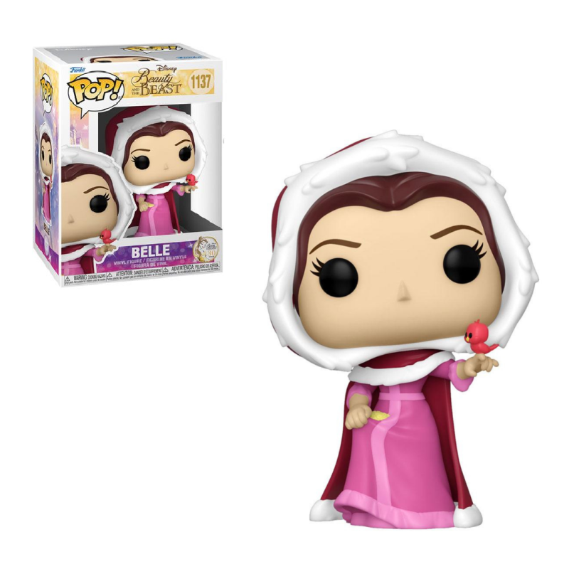Funko Pop Belle with pink coat